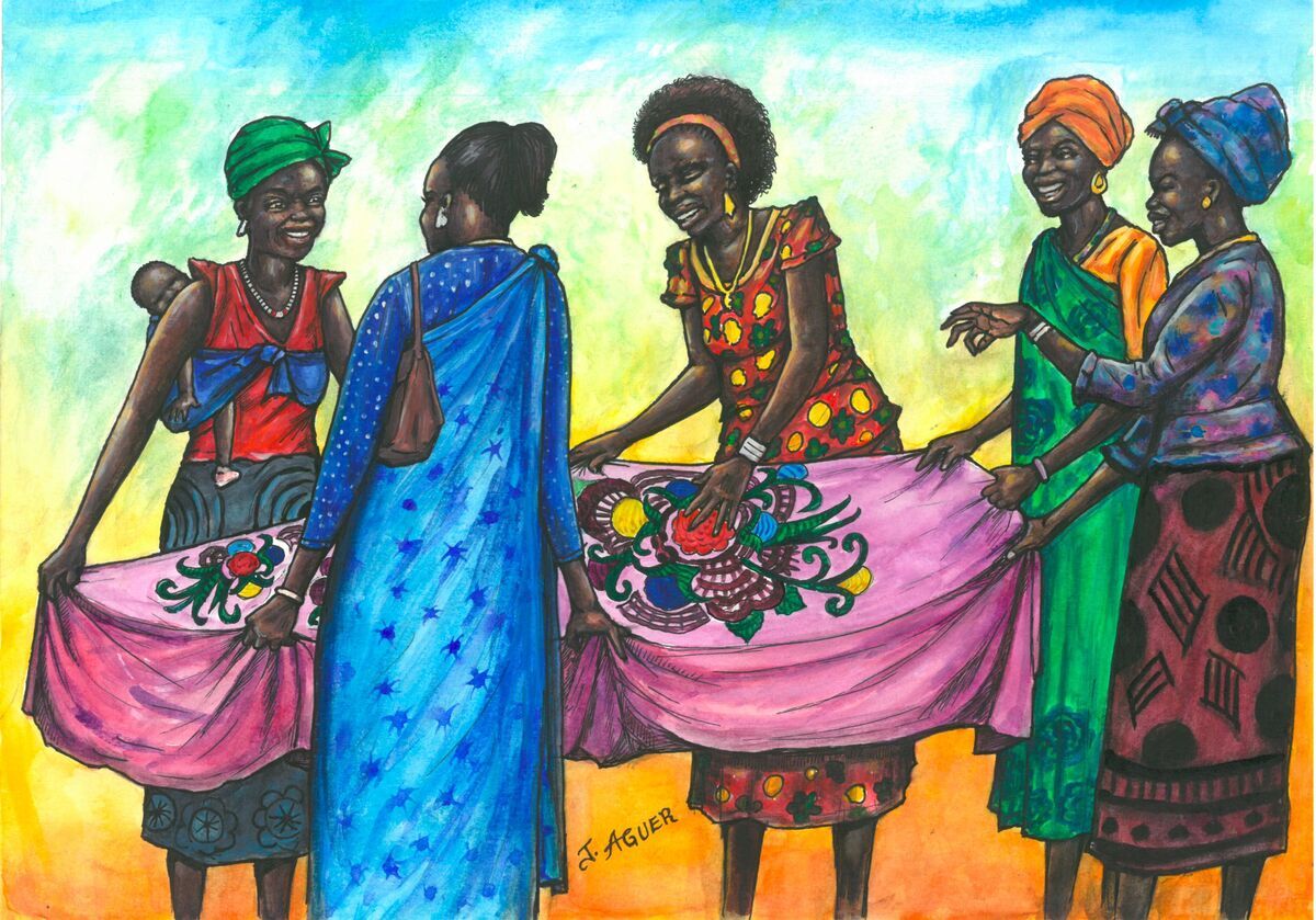 South Sudan's embroidered bedsheets shed light on the art heritage lens ...